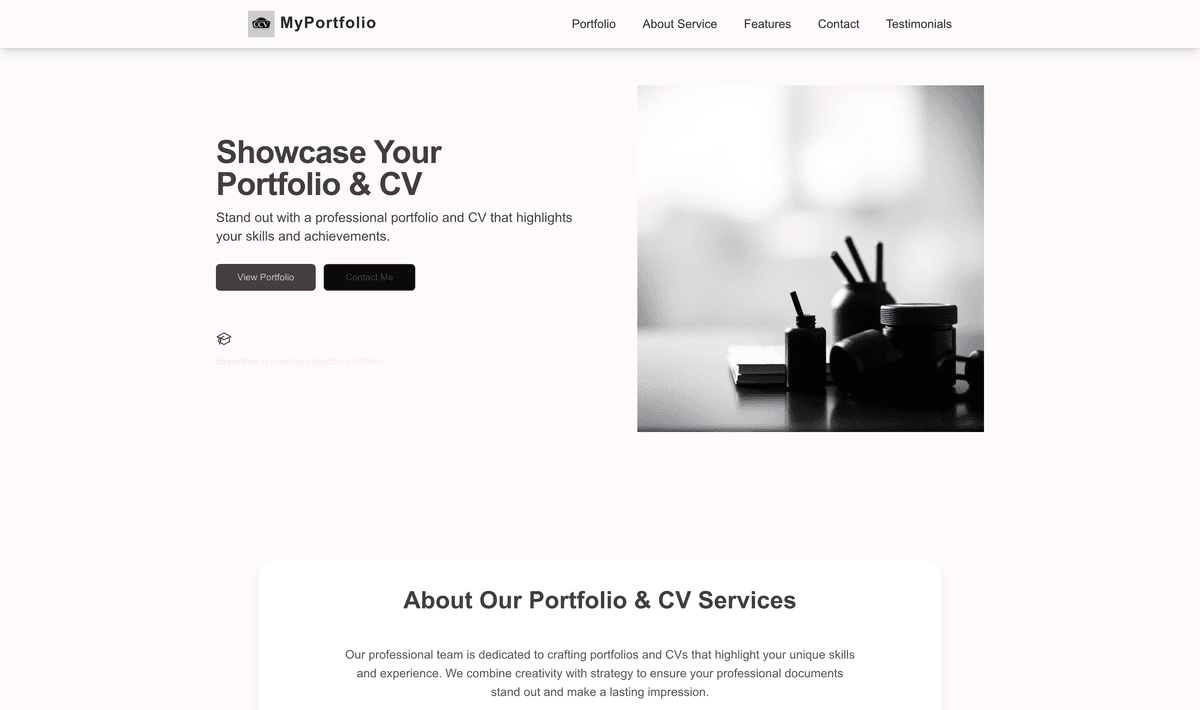 Portfolio & CV Website Template