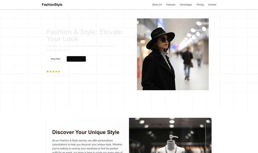 Fashion & Style Website Template