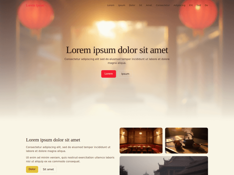 Italian Restaurant Website Template