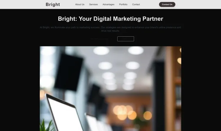 Digital Marketing Agency (Bright) Website Template