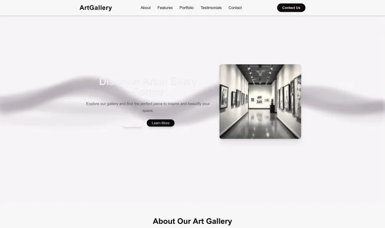 Art Gallery Website Template
