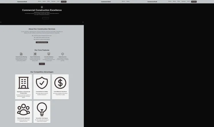 Commercial Construction Firm (Clean) Website Template