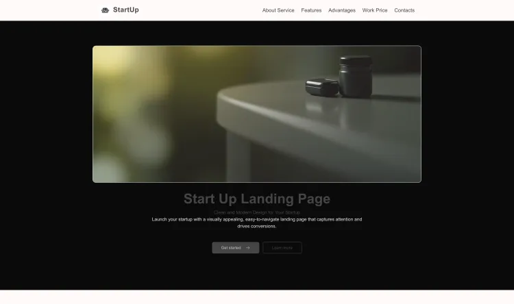 Start Up Landing Page (Clean) Website Template