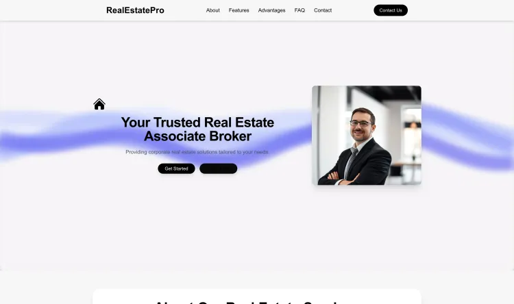 Real Estate Associate Broker (Corporate) Website Template