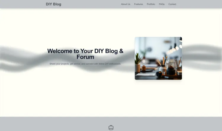 DIY Blog & Forum Website Template