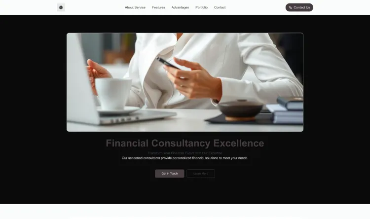 Financial Consultant (Elegant) Website Template