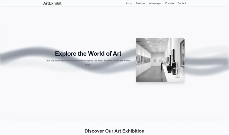 Art Exhibition Website Template