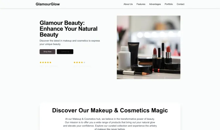 Makeup & Cosmetics Website Template