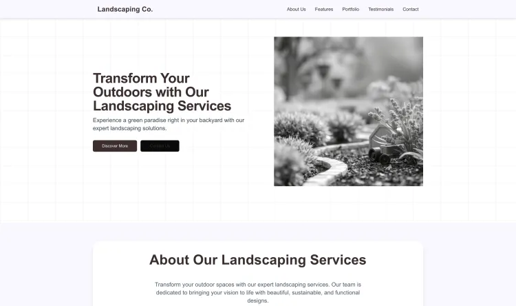 Landscaping Services Website Template