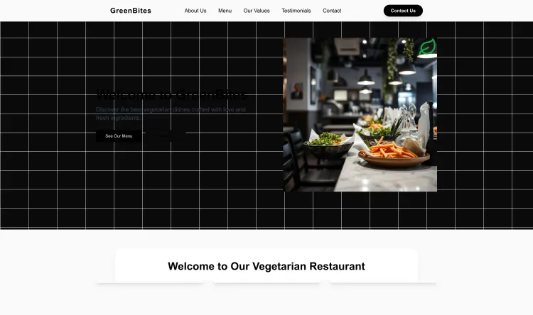 Vegan Restaurant Website Template