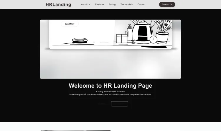 HR Landing Page (Illustrative) Website Template