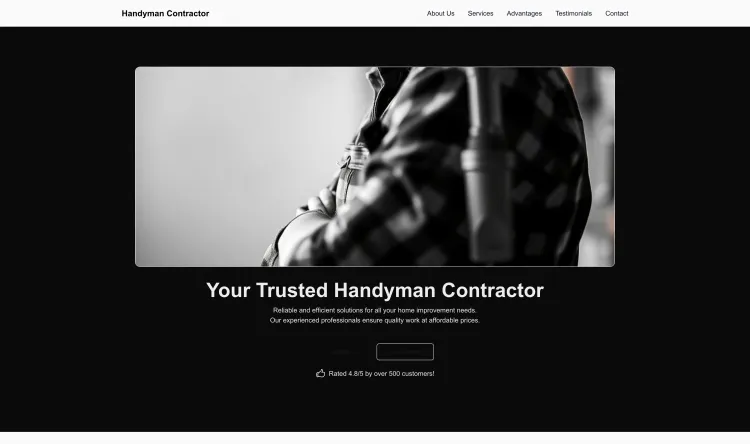 Handyman Contractor (Simple) Website Template