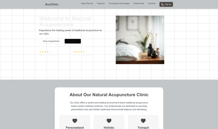 Acupuncture Clinic (Natural) Website Template