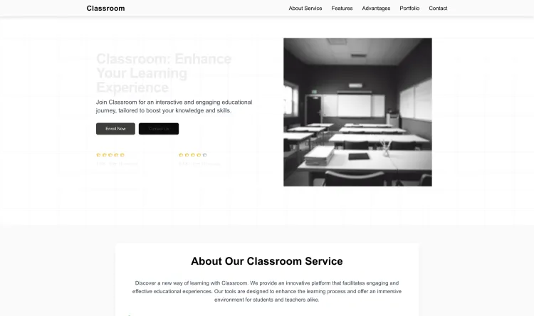 Classroom Website Template