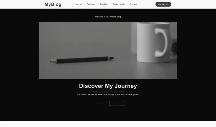 Personal Blog Website Template