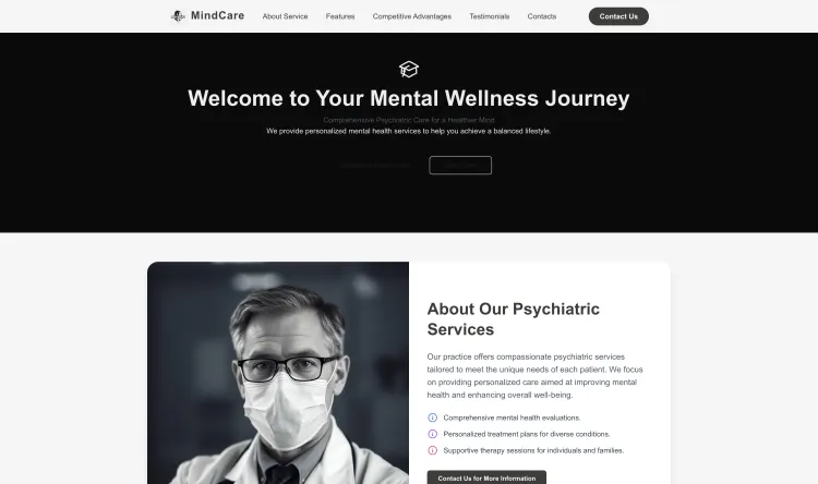 Psychiatrist Website Template