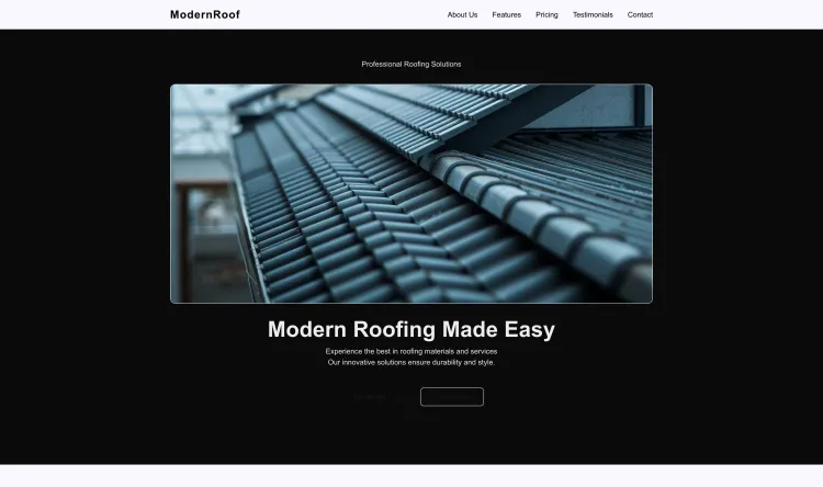 Roofing (Modern) Website Template