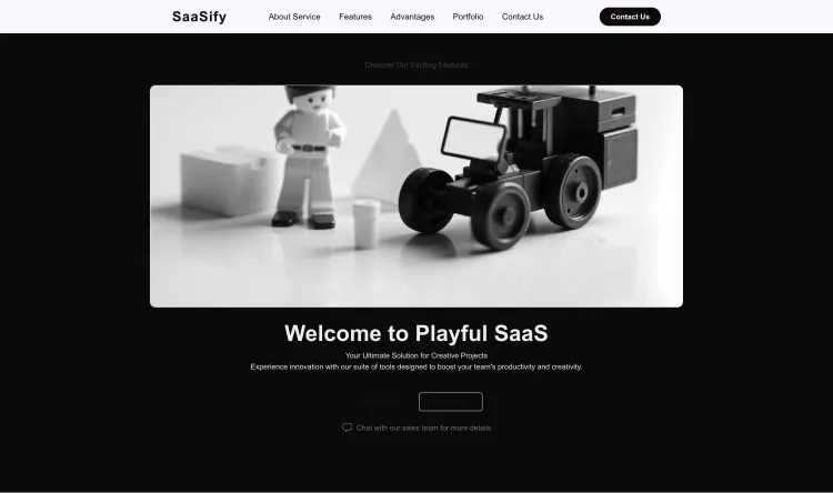 SaaS Company (Playful) Website Template