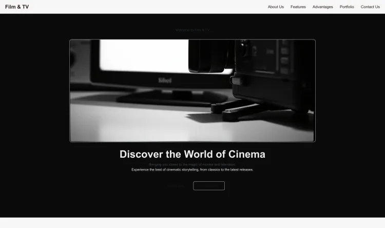 Film & TV Website Template