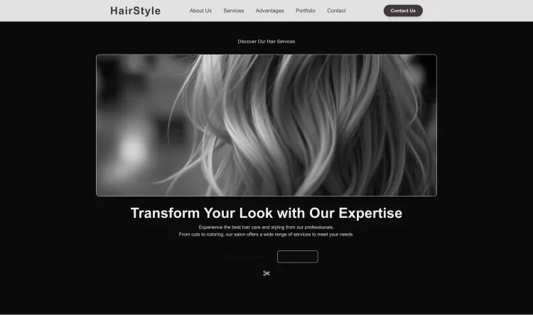 Hair Website Template