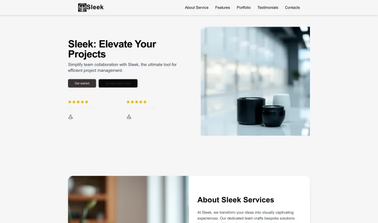 Spa (Sleek) Website Template
