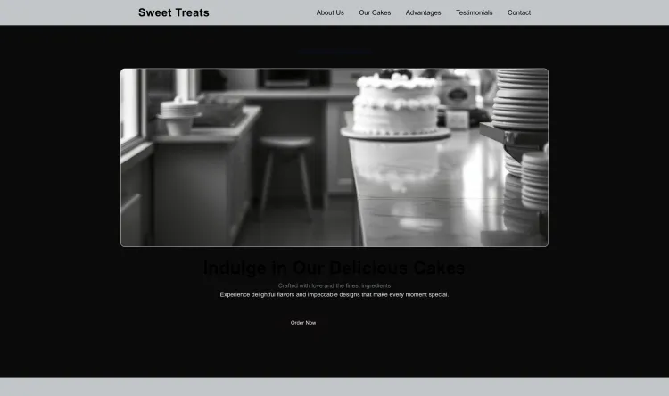 Cake Shop Website Template