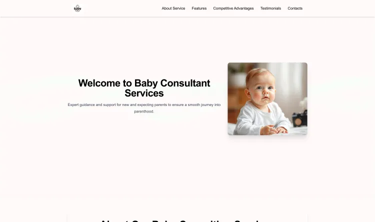 Baby Consultant Website Template