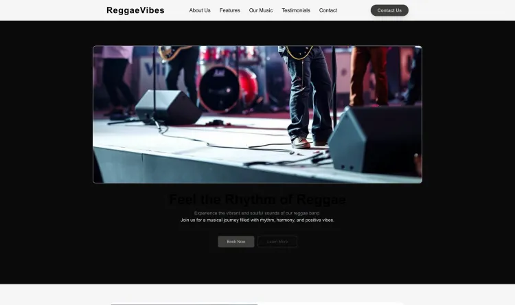Reggae Band (Colorful) Website Template