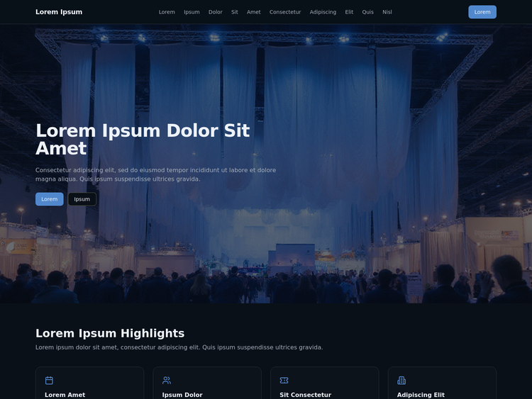 Meetup Website Template