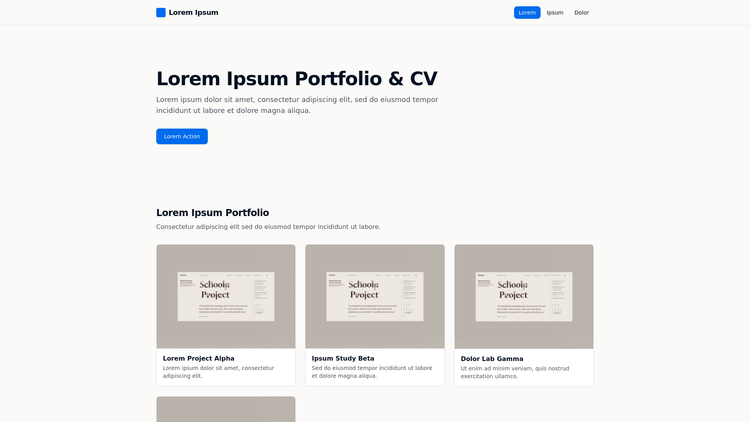 School Project Website Template